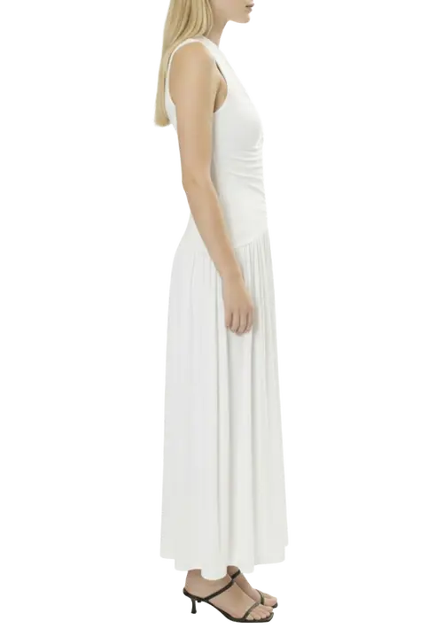 AREA STARS Ella Ruched Jersey Maxi Dress