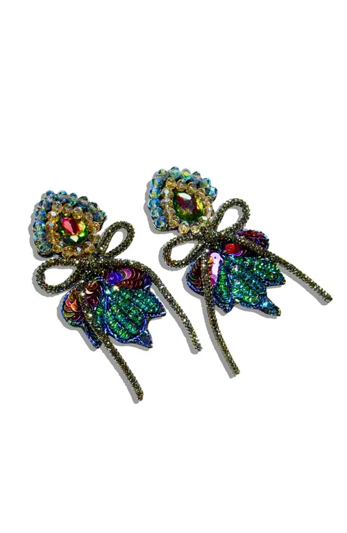 SIMITRI Orchid Earrings - Purple