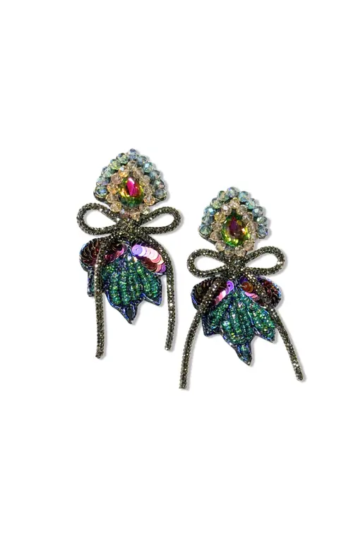 SIMITRI Orchid Earrings