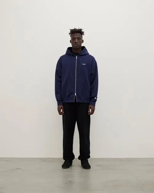 VOWELS Classic Zip Hoodie - Navy