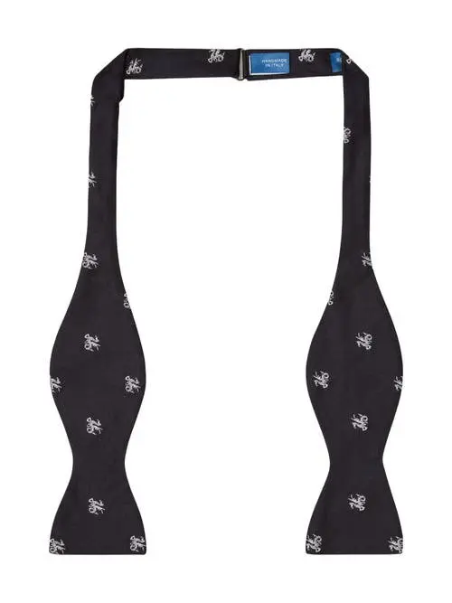 Robert Talbott Silk Grosgrain Bow Tie - Navy