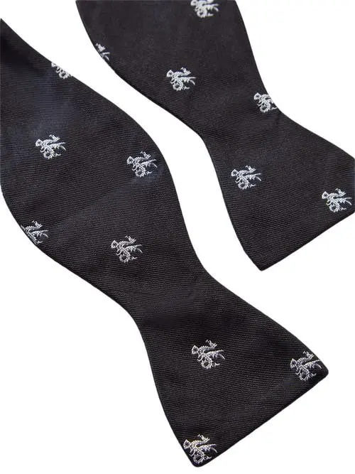Robert Talbott Silk Grosgrain Bow Tie - Navy