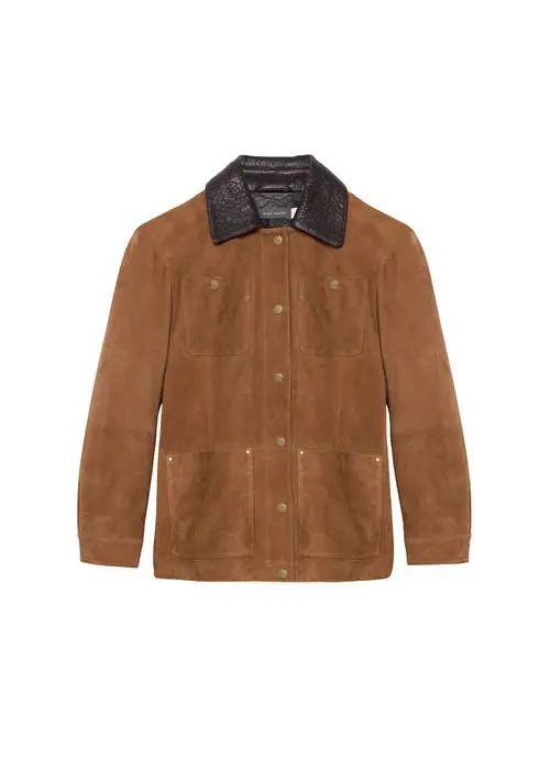 Mint Velvet Suede Barn Jacket