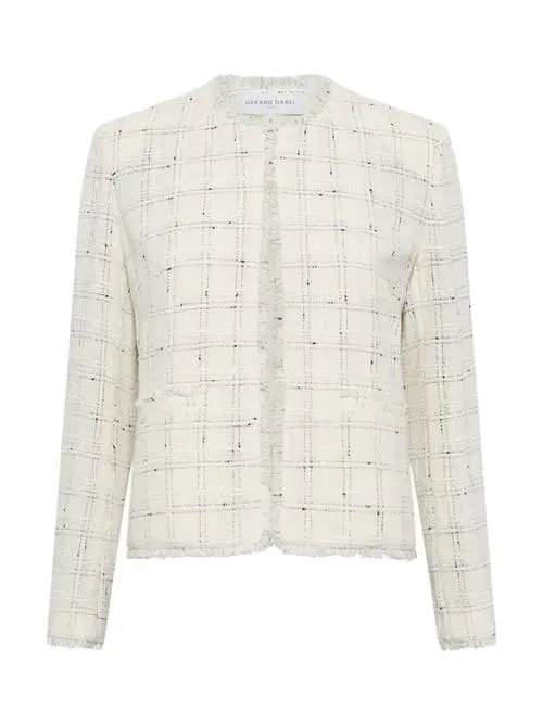 Gerard Darel Taissa Tweed Cropped Jacket