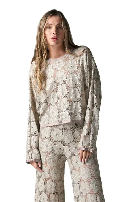 JBQ Anja Sequin Top - Champagne