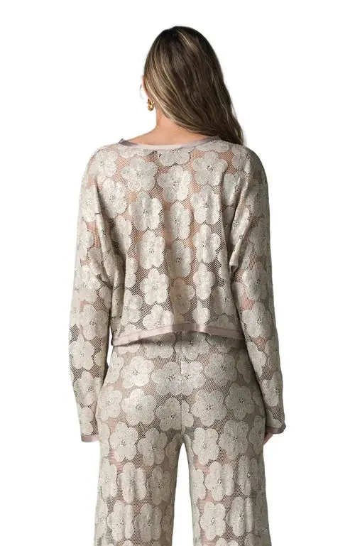 JBQ Anja Sequin Top - Champagne