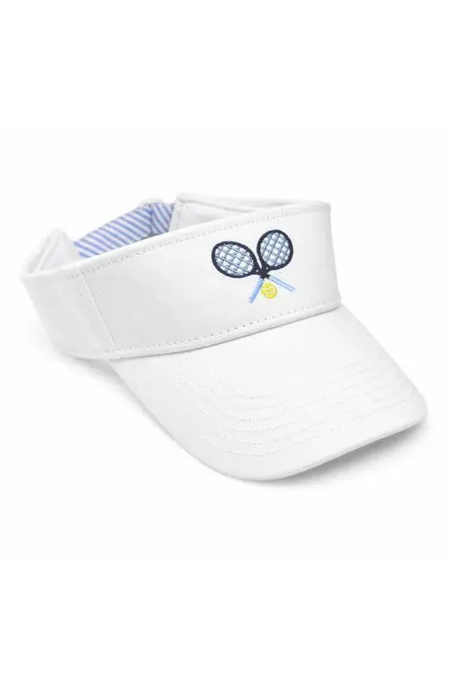 BITS & BOWS Tennis Rackets Visor - White