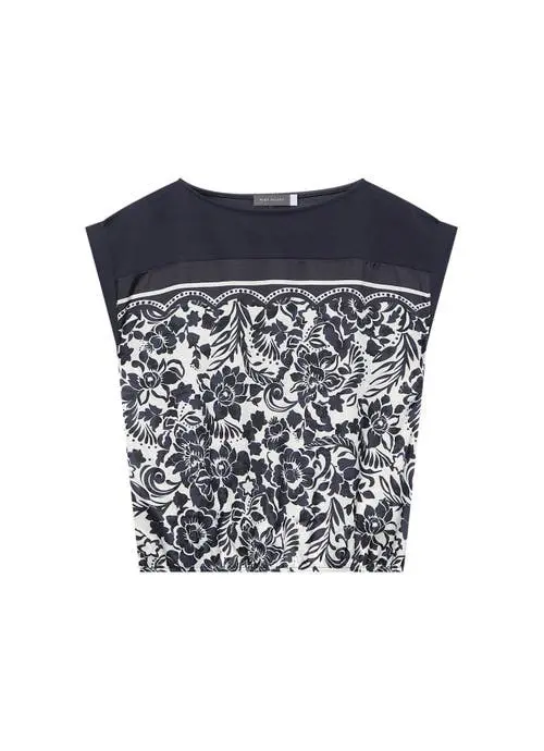 Mint Velvet Floral Woven Print Top
