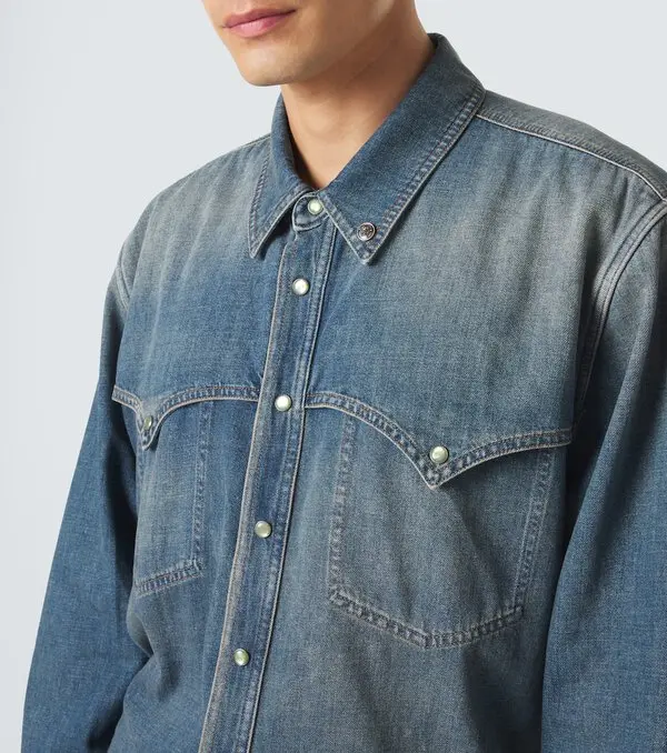 Versace Medusa Denim Overshirt