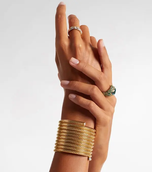 Marina B 18kt Yellow And Diamond Bangle