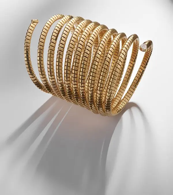 Marina B 18kt Yellow And Diamond Bangle