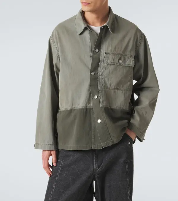 A.PRESSE Paneled Cotton Jacket