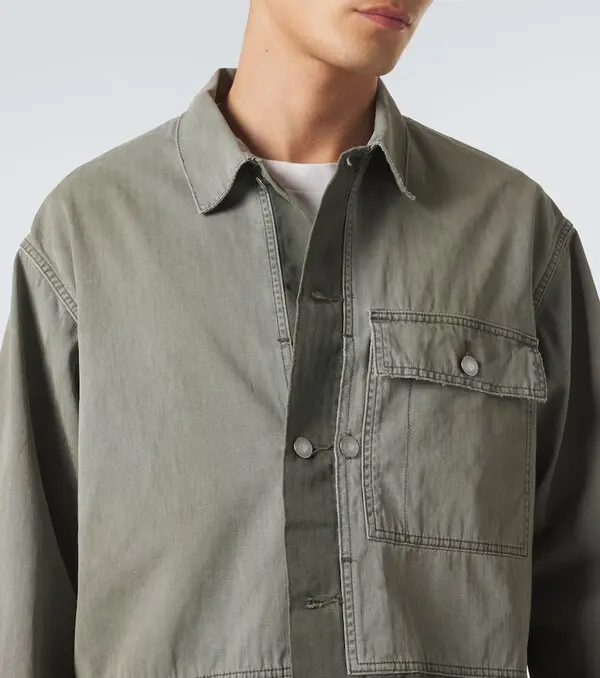 A.PRESSE Paneled Cotton Jacket