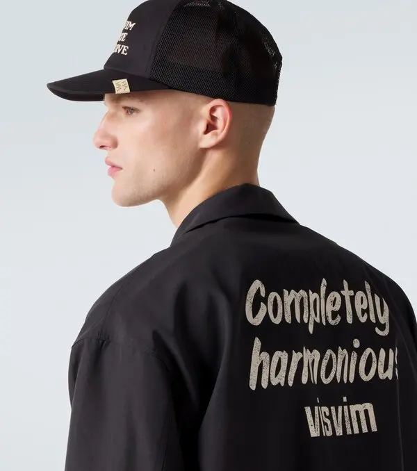 Visvim Logo Cotton Baseball Cap - Black