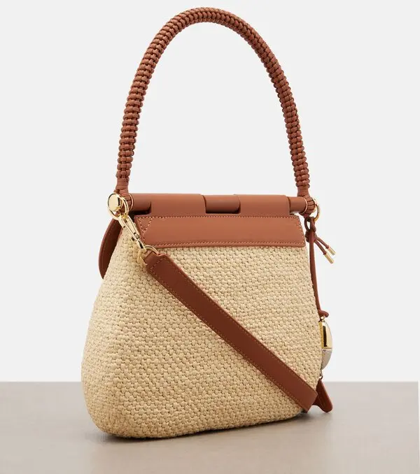 Loewe Pescador Medium Raffia Shoulder Bag - Beige