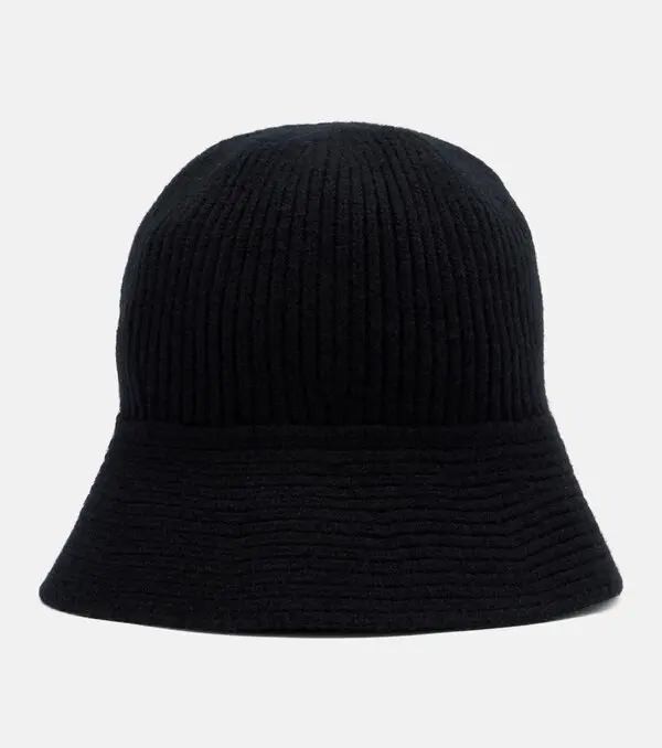Nour Hammour Bruno Cashmere And Wool Hat - Black