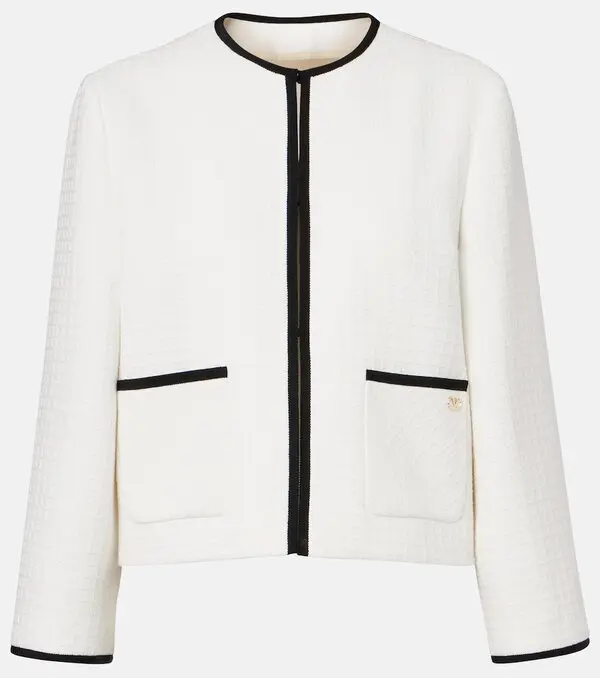 Valentino Garavani Cotton Tweed Jacket - White