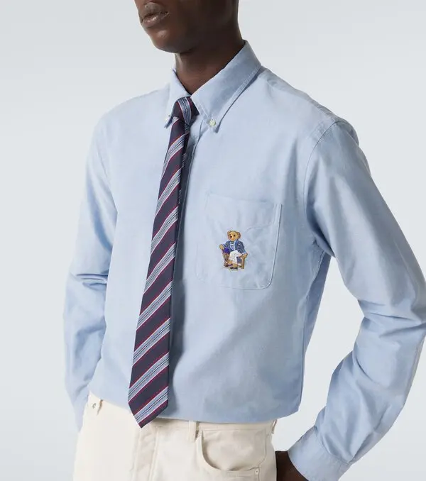 Polo Ralph Lauren Embroidered Cotton Shirt - Blue