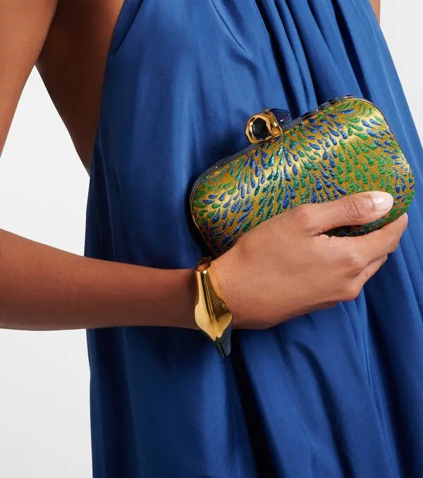 JIMMY CHOO Cloud Brocade Clutch