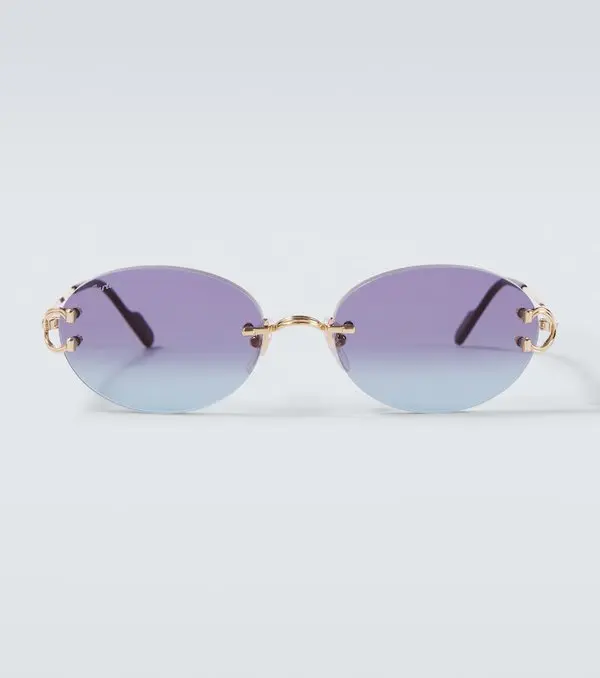 Cartier Signature C Oval Sunglasses - Gold