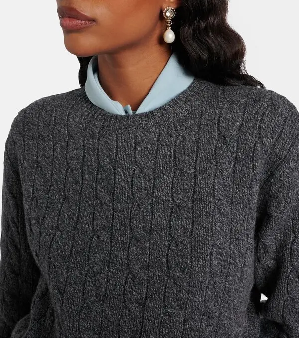 Valentino Garavani Cable-knit Virgin Wool Sweater