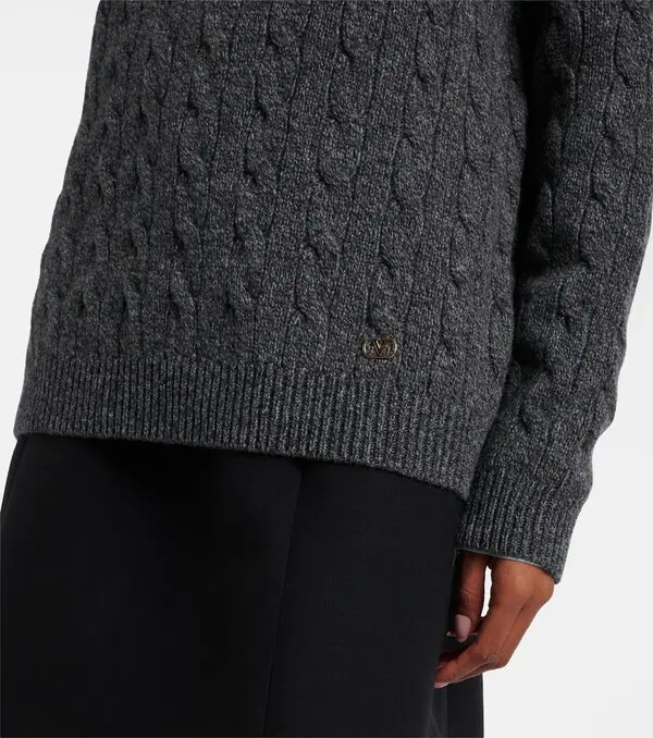 Valentino Garavani Cable-knit Virgin Wool Sweater