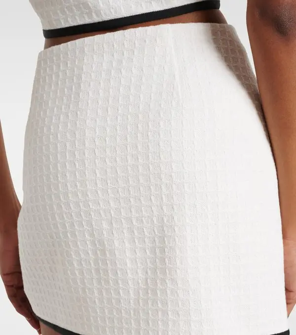 Valentino Garavani Cotton Tweed Miniskirt