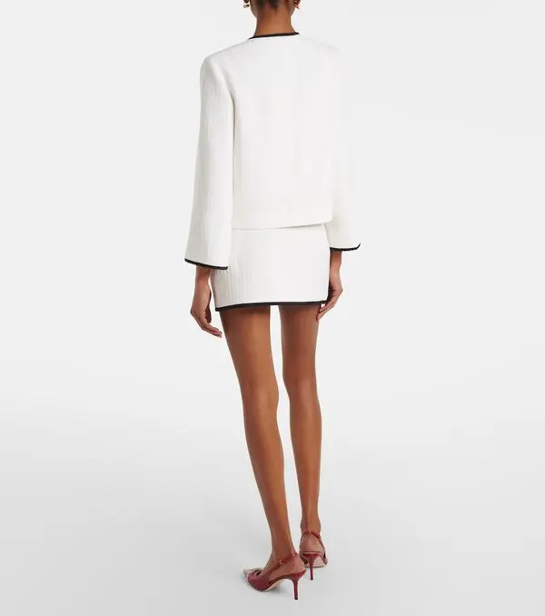 Valentino Garavani Cotton Tweed Miniskirt