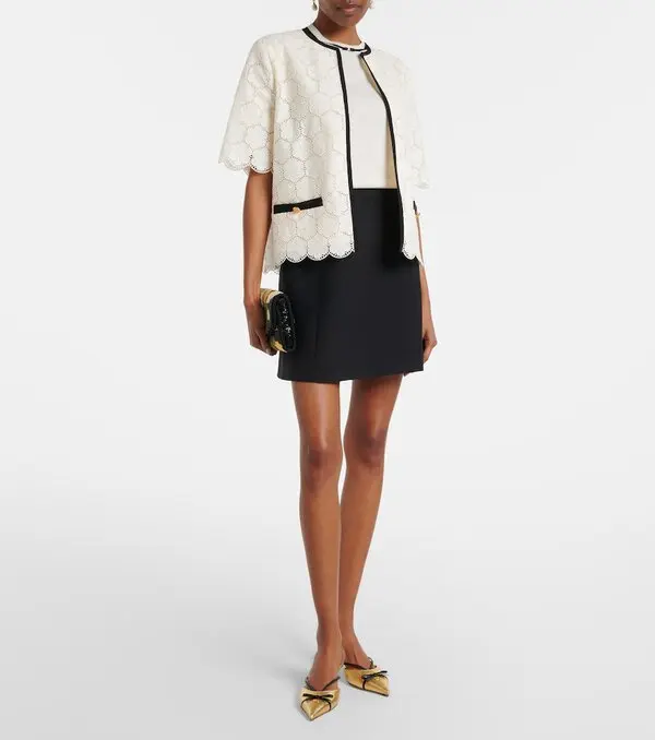 Valentino Garavani Crepe Couture Miniskirt