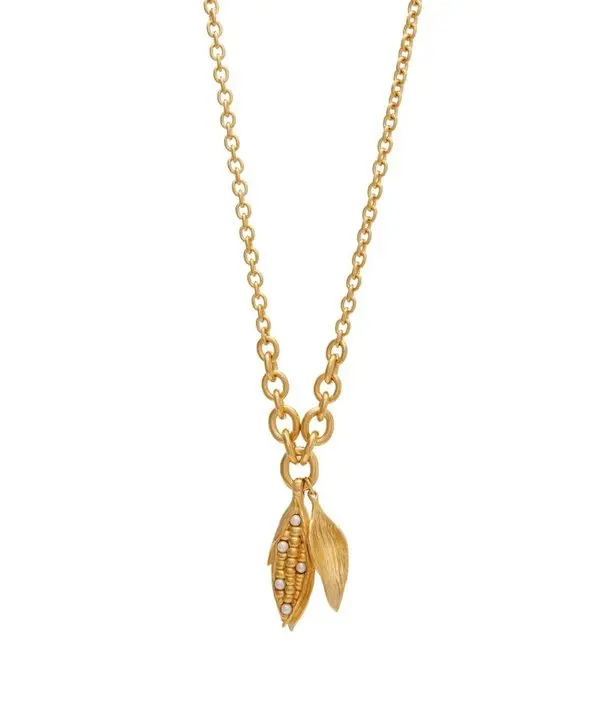 Chloé Faux Pearl-embellished Chain Necklace - Gold