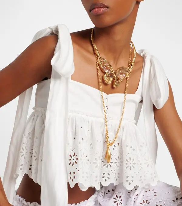 Chloé Butterfly Pendant Necklace