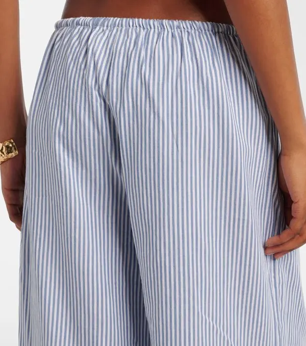 MONTCE Striped Cotton Wide-leg Pants