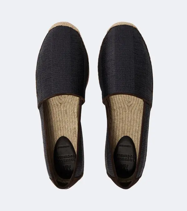 Brunello Cucinelli Suede-trimmed Espadrilles - Black