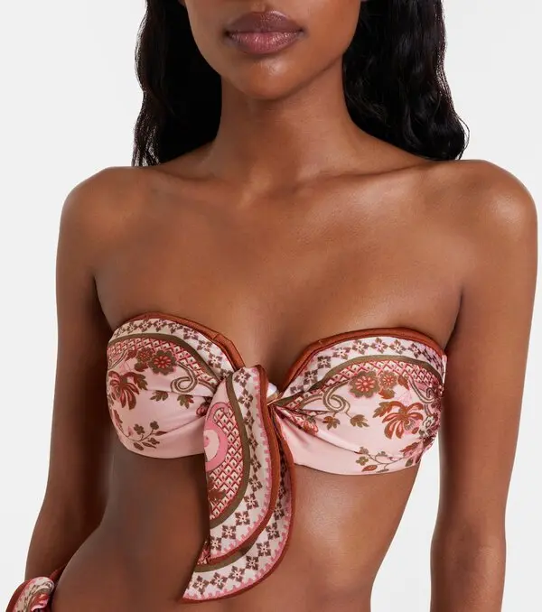Zimmermann Aster Printed Bikini - Pink