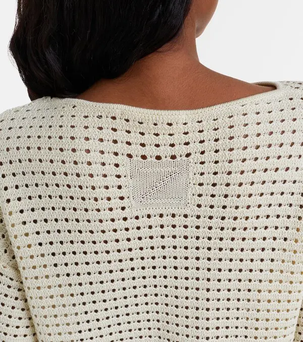 Zimmermann Indra Crochet Fringed Cotton Minidress