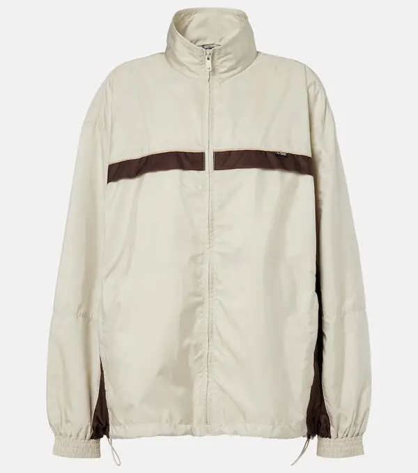 Prada Re-nylon Track Jacket - Beige