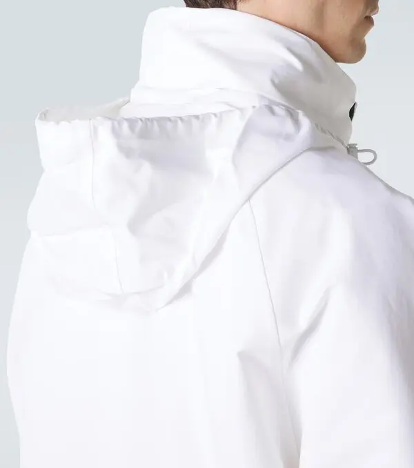 Gucci Cotton Canvas Blouson Jacket With Concealed Hood