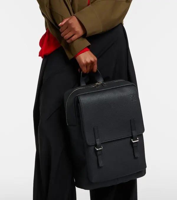 Loewe Military Leather Backpack