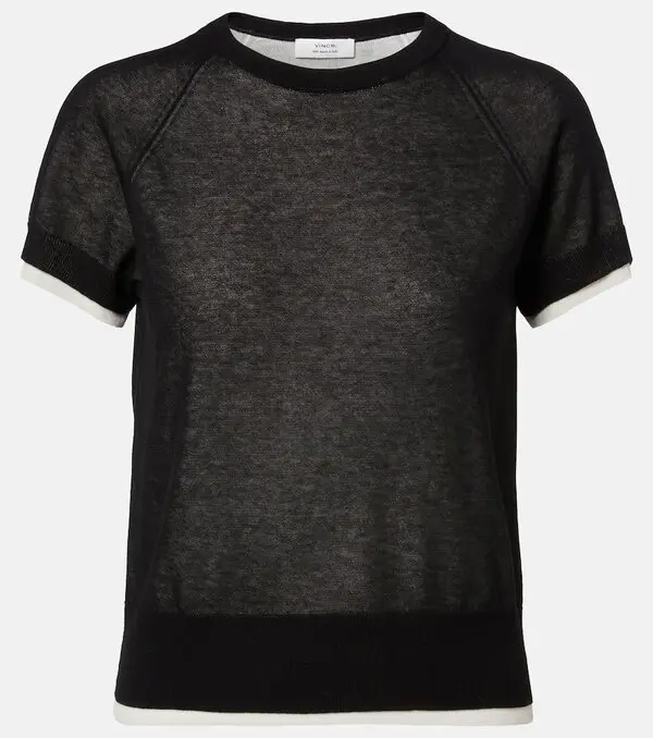 Vince Cotton-blend T-shirt