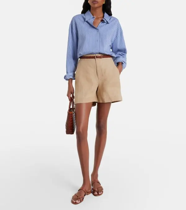 Vince Hemp Bermuda Shorts - Beige