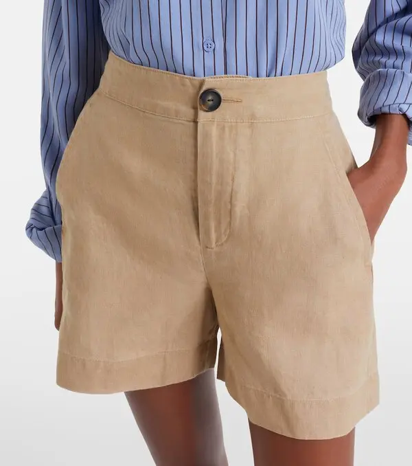 Vince Hemp Bermuda Shorts - Beige