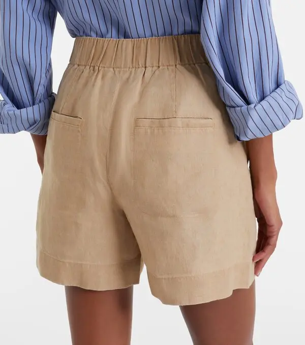 Vince Hemp Bermuda Shorts - Beige