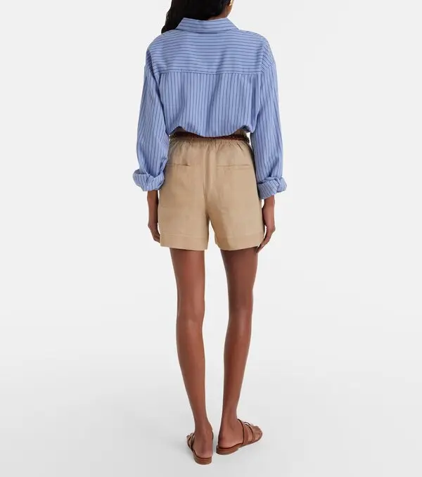 Vince Hemp Bermuda Shorts - Beige
