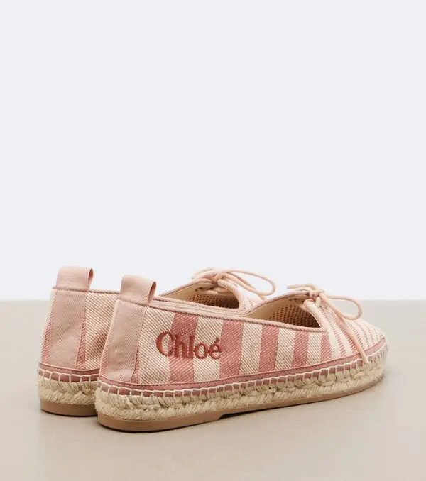Chloé Isla Canvas Espadrilles - Pink