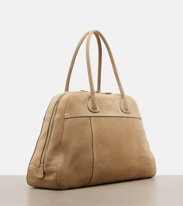 Miu Miu Suede Bowling Bag - Beige