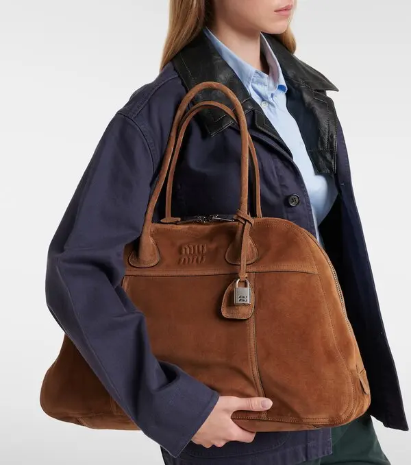 Miu Miu Vivant Bowling Bag - Brown