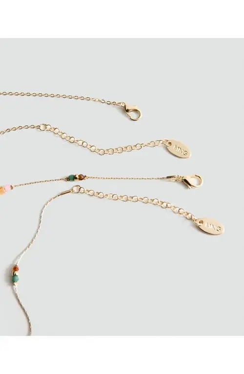 Mango Mixed Layered Beaded Necklace