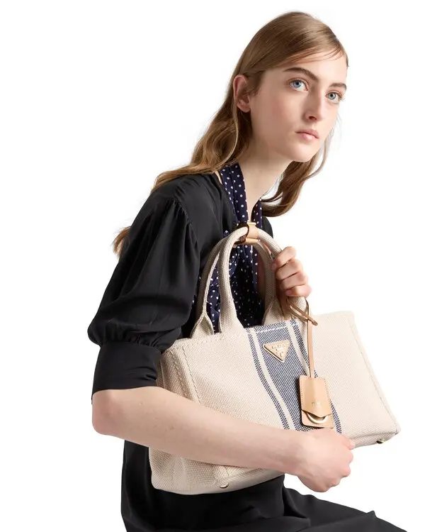 Prada Large Cotton Canvas Bag