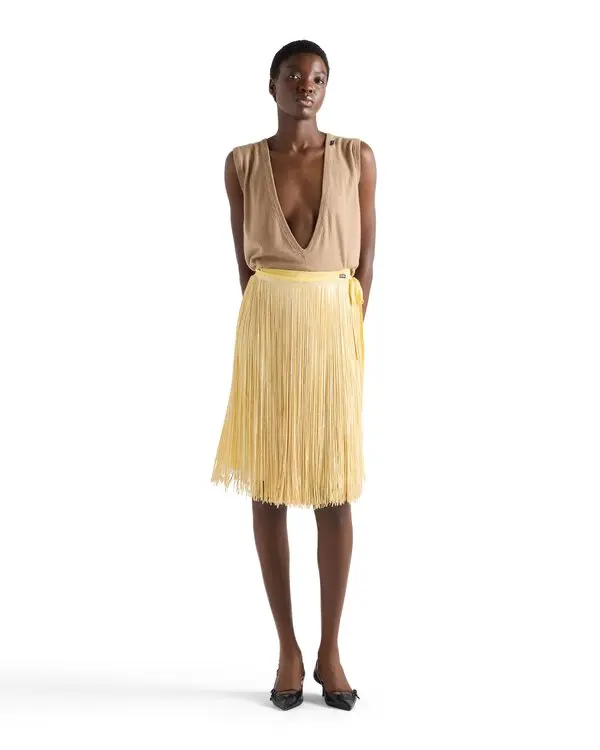 Prada Sequin Fringe Skirt