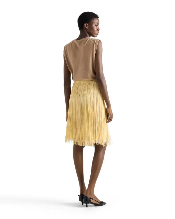 Prada Sequin Fringe Skirt